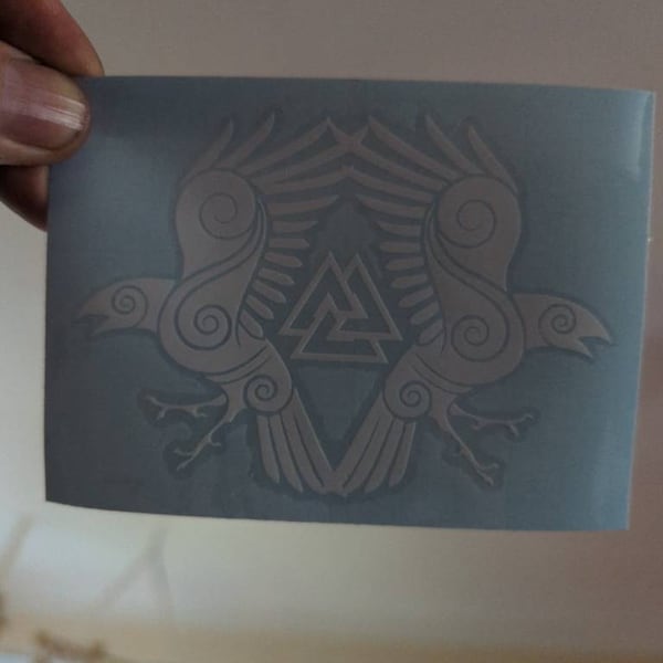 Celtic Ravens/ Odin's Ravens With Valknut Vinyl Decals for Picture ...