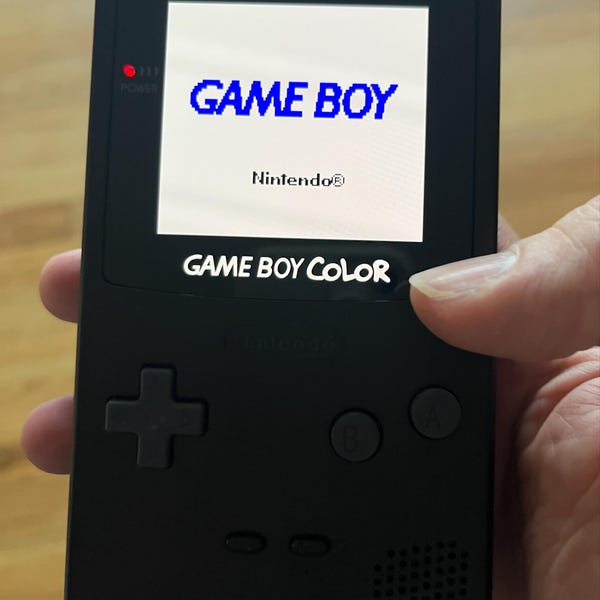 Clear Black Gameboy Color Console OLED Touch Screen GBC Game Boy - Etsy