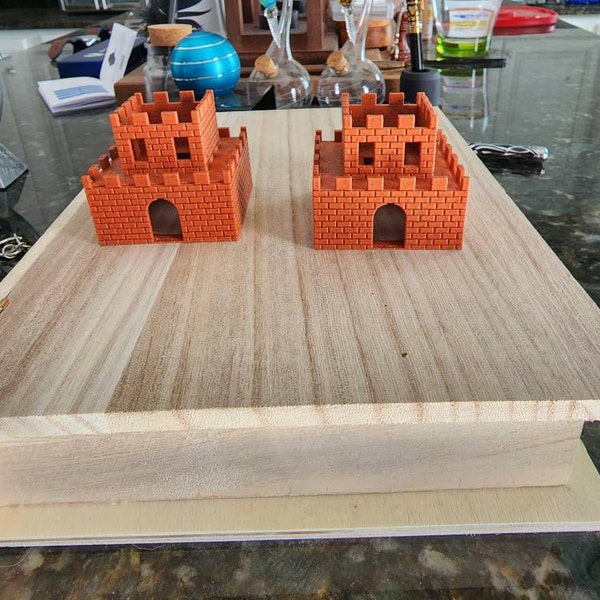 Super Mario Brothers Inspired Castle Flag for Your Desk or Aquarium 4:3 ...