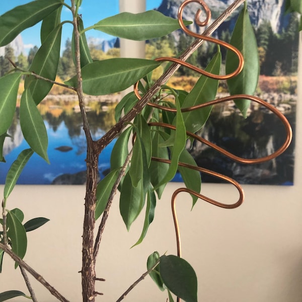 Evil Eye Copper Plant Trellis / Evil Eye Decor / Crystal Plant Trellis ...