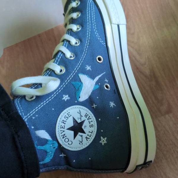 Custom Embroidered Converse High Tops, Custom Converse Chuck Taylor ...