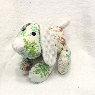 Keepsake Memory Puppy From Upcycled Clothes or Blanket/birth Stat Puppy ...