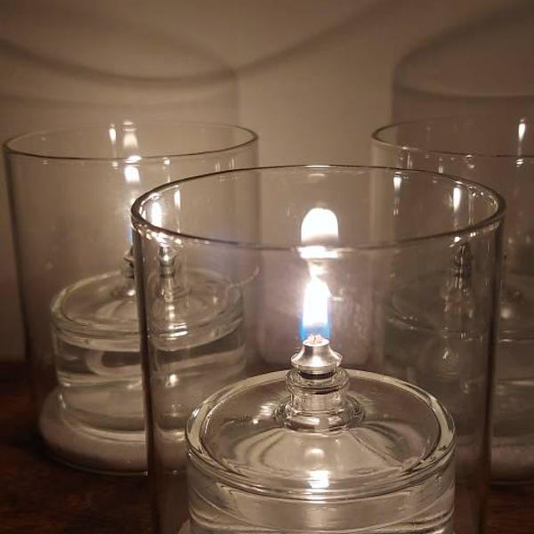 Clearcraft Set of Three Mini Balls Oil Candles / Oil Lamps - Etsy UK