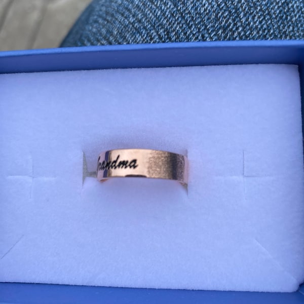 Personalized Finger Print Ring - Stacking Signature Ring - Actual ...