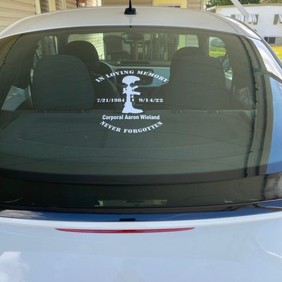 In Loving Memory Car Truck Van Window or Bumper Sticker Vinyl - Etsy