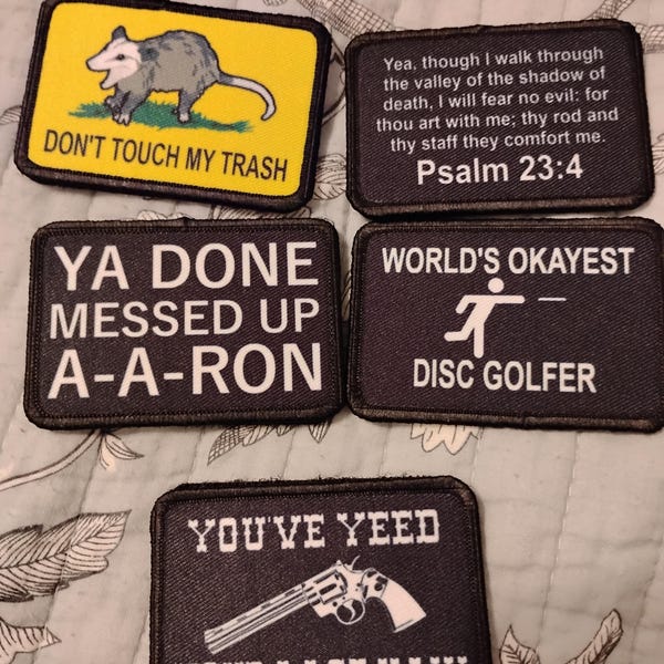 Wee Woo Driver Ambulance EMT Driver Funny 2x3 Removable Morale Patch ...