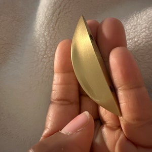 Solid Brass Leaf Knobs Cabinet Pull Knobs Gold Leaves Dresser Knob Pull Kitchen Door Handle Knob ...