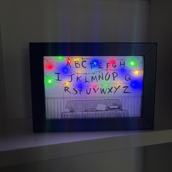 Stranger Things Decor - Stranger Things Shadow Box - Halloween Decor ...