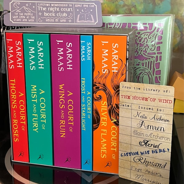 ACOTAR House of Wind Library Card Bookmark | A Court of Thorns and ...