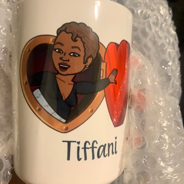 Custom Bitmoji Coffee Mug, Funny Ceramic Mugs, Personalized Bitmoji ...