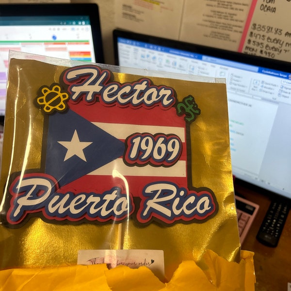 3D Puerto Rican Theme Cake Topper Decorations - Etsy