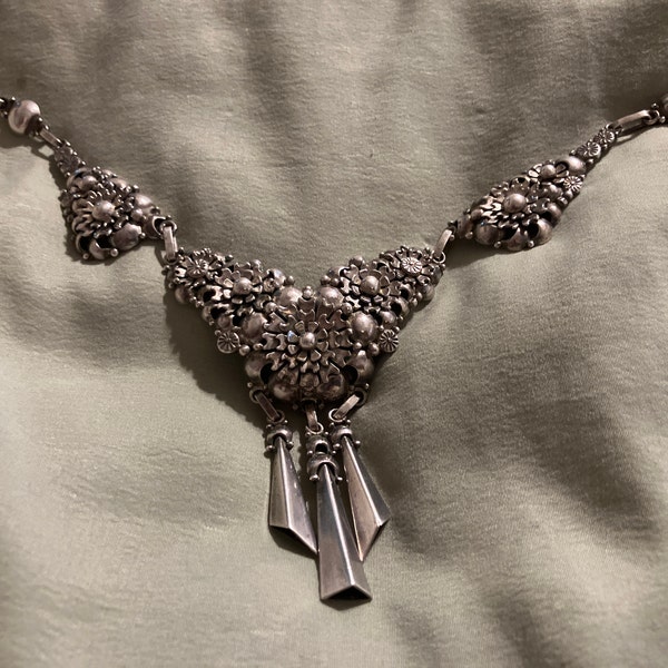 Turza Wells and Andrew Shows Enamel & Inlay Gemstone on Sterling Silver ...