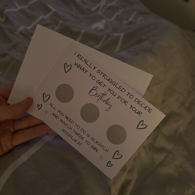 One Year of Date Scratch Cards, Create Your Own, One Date a Month, Date ...