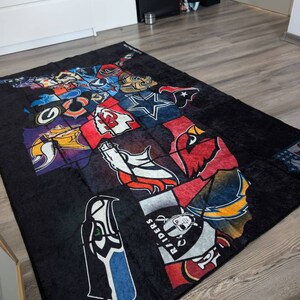 Cowboy Rug, Texas Flag Rug, Modern Rug, Area Rug, Living Room Rug ...