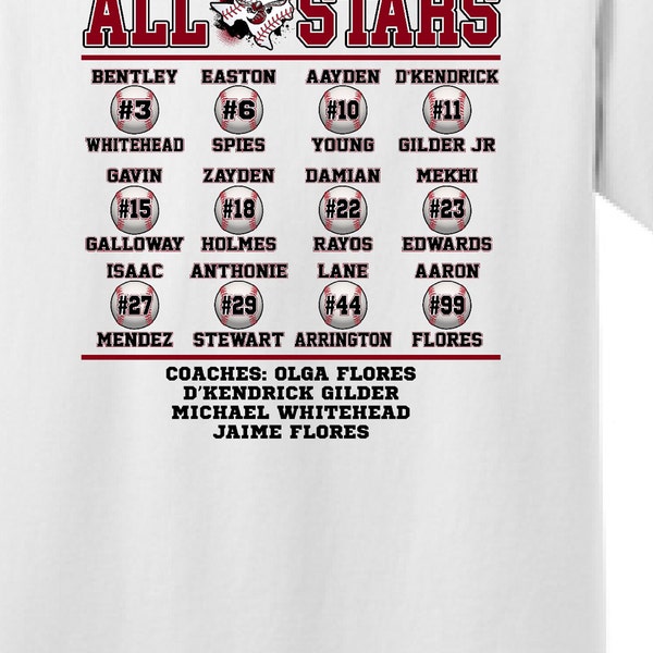 Baseball Shirt Back Custom PNG, Baseball Personalized PNG, Shirt Back ...