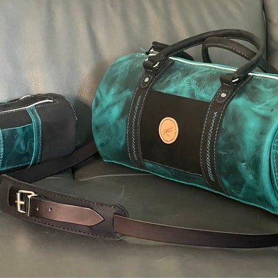 PDF & DXF Leather Duffle Bag Pattern Set Leather Bag Pattern Leather ...