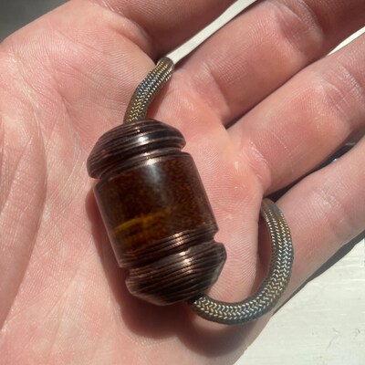 Vintage Micarta Hex Dog Tag/bead Worry Stone - Etsy