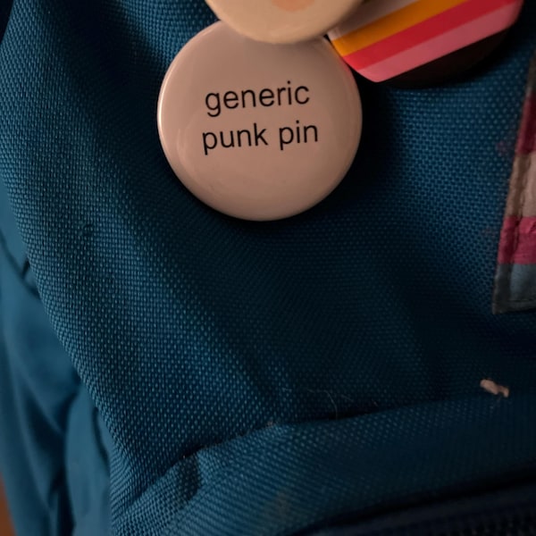 Generic Punk Pin - Pinback Button or Magnet 1 or 1.5 Inch - Great for ...