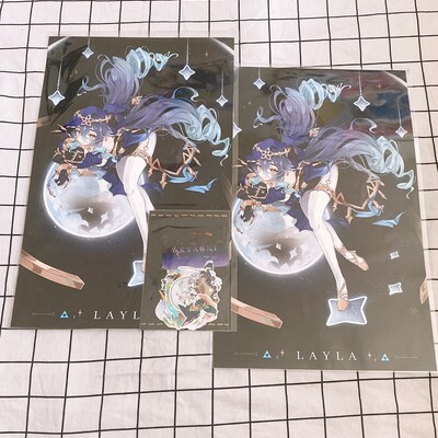 3 LINKS 11x42 Layla Poster - Etsy.de