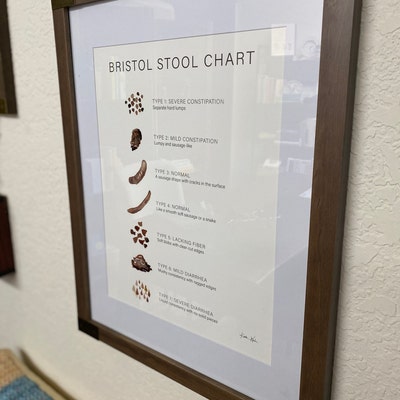 Bristol Stool Chart Watercolor Print Stool Chart GI Painting Poop Chart ...