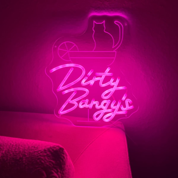 Custom Beach House Neon Sign, Personalized Beach House Wall Sign ...