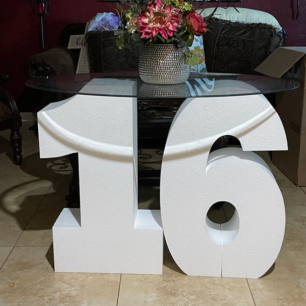 Giant Prop Numbers for Birthday Parties | Custom Made Self Standing ...