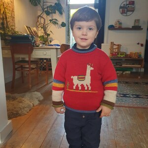 Digger Knitted Jumper Digger Children Jumper Alpaca Wool - Etsy UK