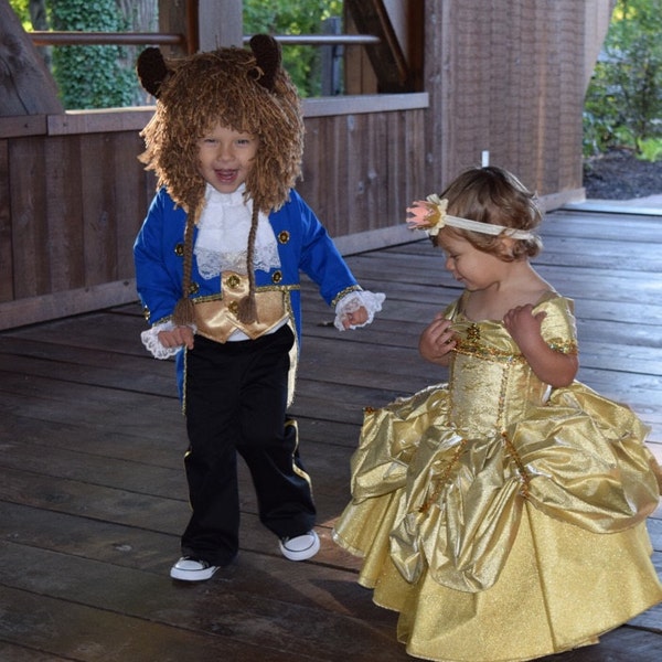 Beast Costume - BLUE Tuxedo Jacket - Prince Costume Tailcoat Beauty and ...