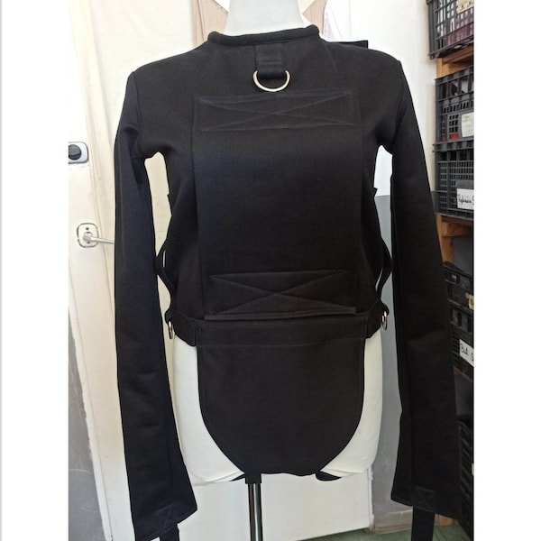 Black Heavy Duty Straitjacket - Costume Straitjacket Fully Functional ...