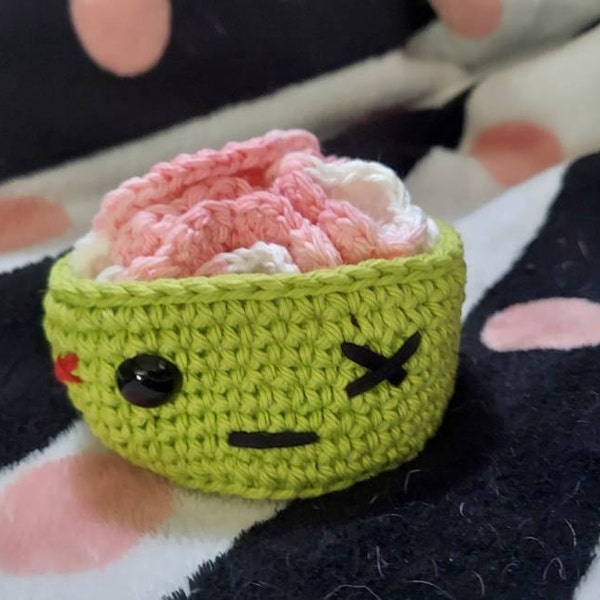 Zombie Brain Coasters Crochet Pattern, Halloween Crochet Pattern ...