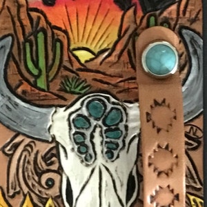 Custom Tooled Leather Native American Headdress Phone Case - Etsy