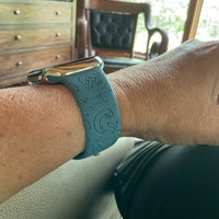 Halloween Ghosts Watch Band for Apple Iwatchengraved Silicone 38mm 40mm ...