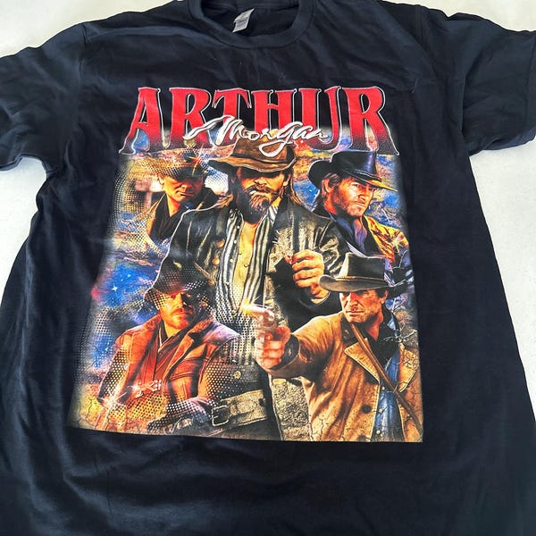 Fresh Arrivals Arthur Morgan Shirt, Homage Arthur Morgan 90s Tee, Movie ...