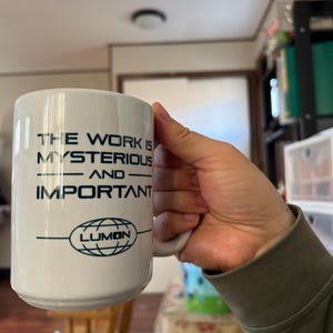 Severance Mug, Collectible TV Show Cup, Severed, SVRD, Lumon Mug, Helly ...
