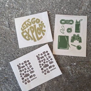 Hiking Gear Sticker for Boys, Forest School Decal for Girls, Adventure ...