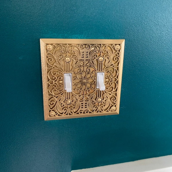 Light Switch Cover, in Muted Gold , Modern Home Decor,lightswitch Cover ...