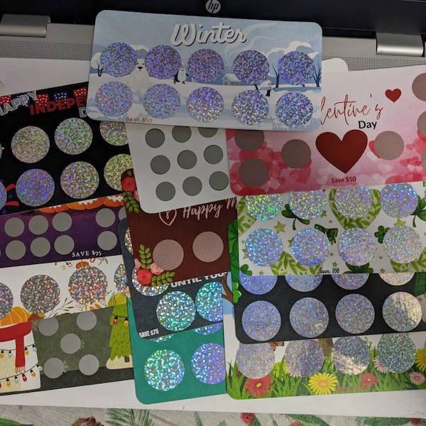 Fall Savings Challenge Scratch off Savings Scratch off Scratch and Save ...