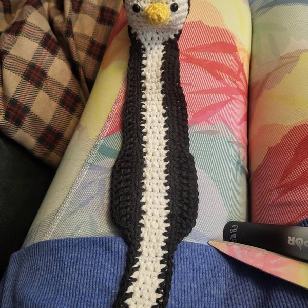 Squashed Penguin Bookmark Crochet Pattern - Etsy