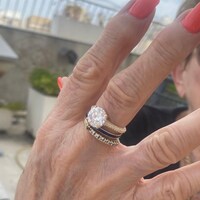 Timeless Triple Row Eternity Band, 2.10 CT Round With Marquise Cut ...