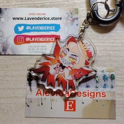 Cat Lucifer Hazbin Hotel Keychain Cute Cat Lucifer Charm - Etsy