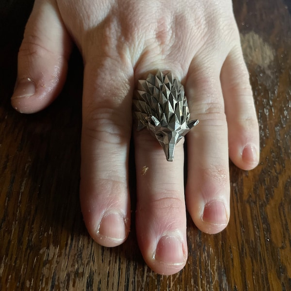 HEDGEHOG RING- Sterling Silver- Vvilk - Etsy