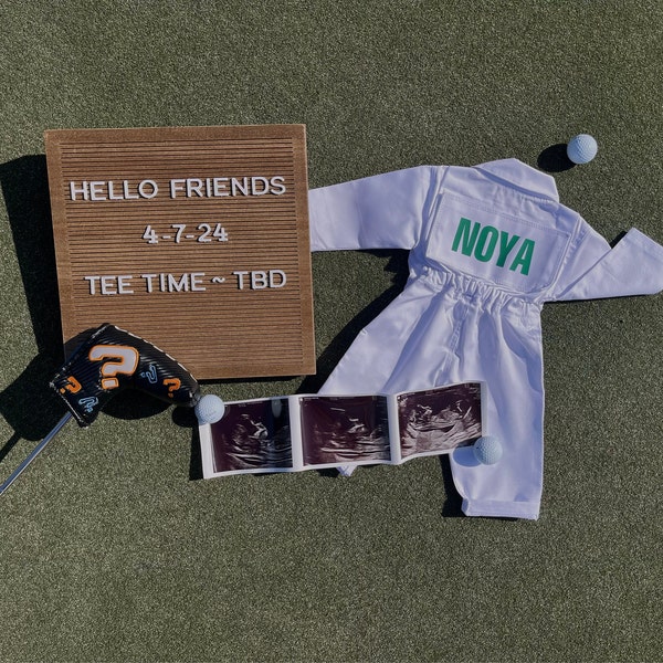 KIDS CADDIE UNIFORM Custom Golf Toddler Child Children Coverall Suit ...