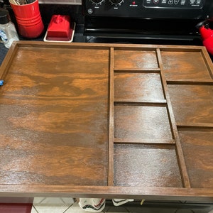 Made to Order Dark Tea Tin Rack Organizer for Loose Tea Tins. Hold 8 ...