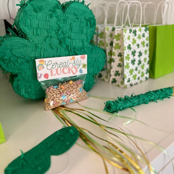 Lucky Charms Label - Printable Marshmallow Cereal-sly Lucky Snack Bag ...