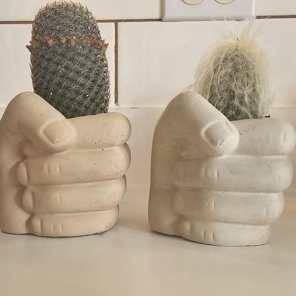 Oopsies Funny Planter | Fist Planter | Plant Pot | Hand Planter | Funny ...