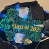 Graduation Roses Bouquet Glitter Flowers Class of 2025 Congratulations ...