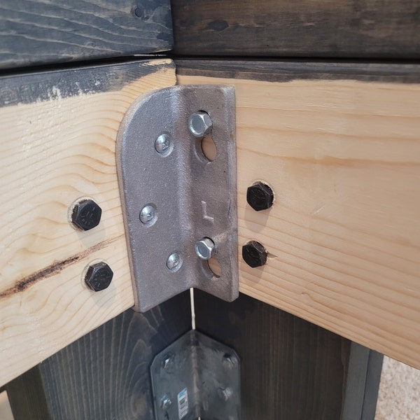 No Mortise Bed Rail Brackets / Fittings Headboard/footboard Bed Rail USA MADE Set of Four ...