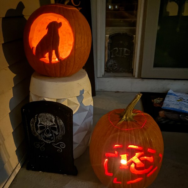 Dog Pumpkin Stencil, Labrador Retriever Printable, Jack O' Lantern ...