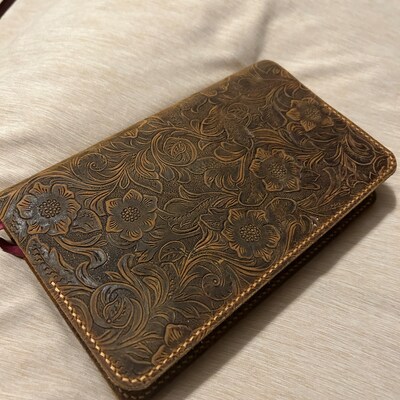 Personalized Retro Real Leather Portfolio Folder Cover - Etsy