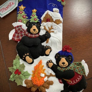 Personalized Christmas Stocking Label Name Tag Felt - Etsy